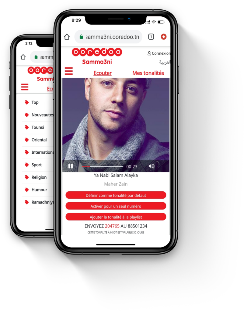 Ooredoo Tunisia: RBTs | TIMWETECH | Digital Solutions